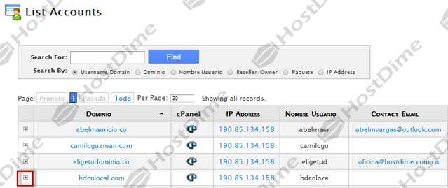 Listar Y Modificar Cuentas Desde El Panel WHM Blog De Ayuda